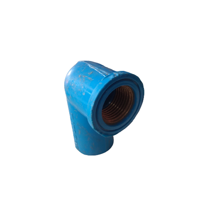 PVC BLUE ELBOW , 1/2 x 90°, THREADED BRASS - Katumanan Hardware